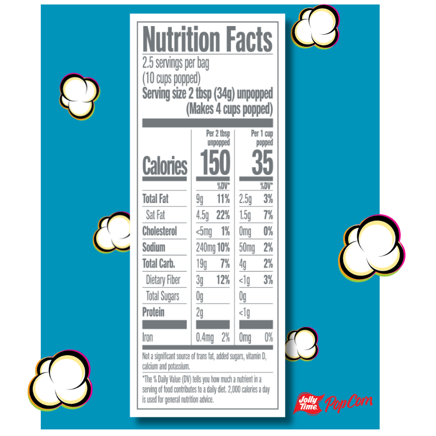 Microwave Popcorn Nutrition Facts: Reading Made Easy