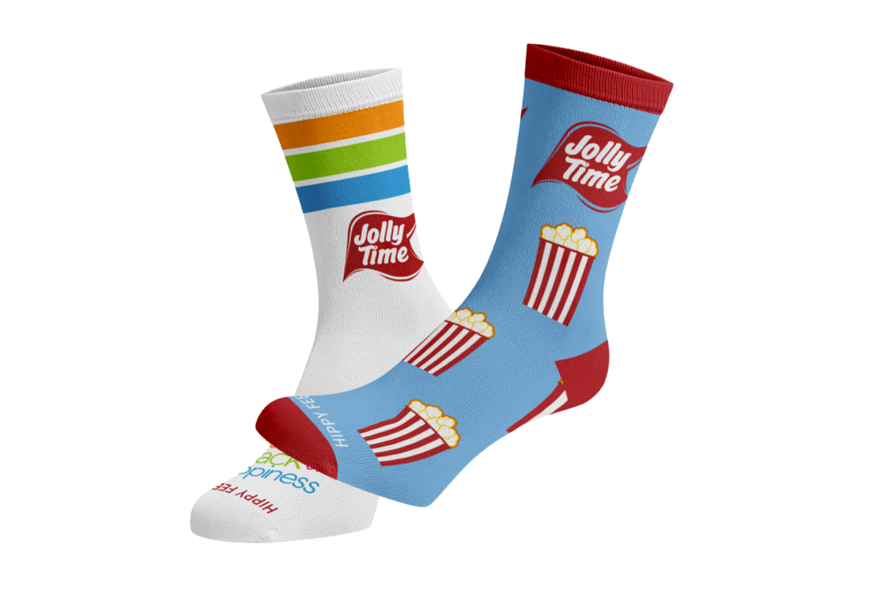 Claim Free Socks That Give Back | JOLLY TIME Popcorn